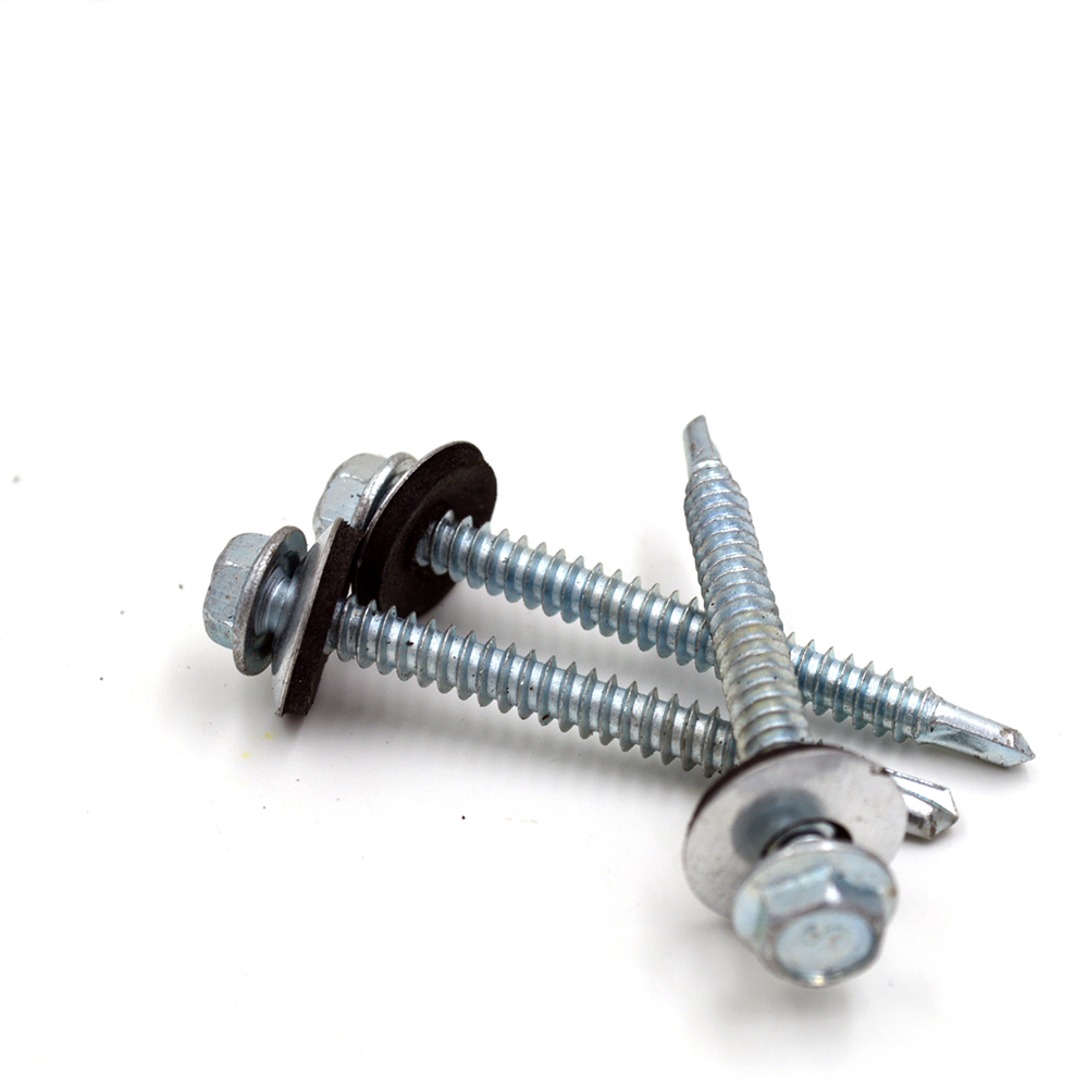 EPDM washer zinc plated din 7504 hex head patta self drilling screws factory and suppliers ...